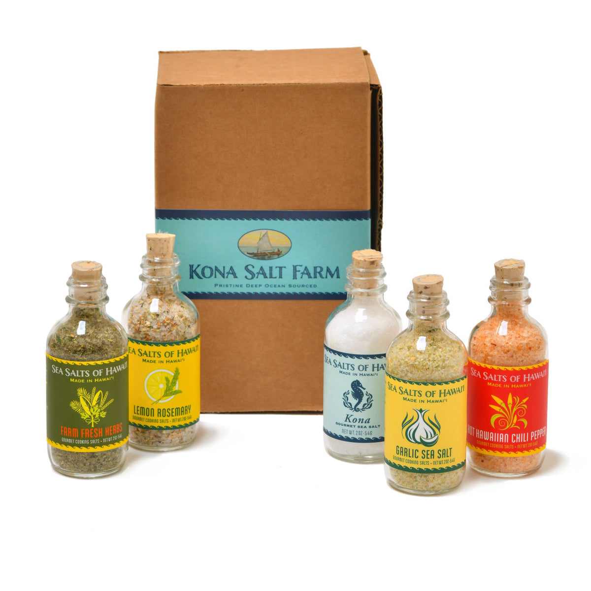 Hawaiian Sea Salt Flavored Sampler Set - Kona Sea Salt